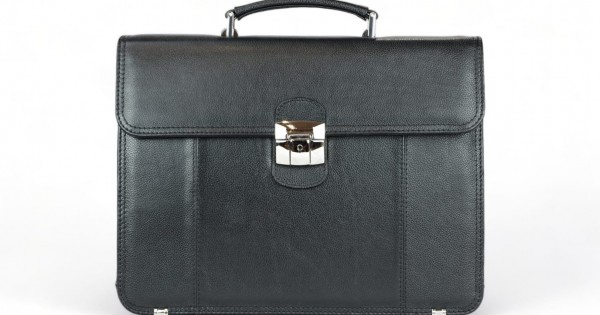 Leather Briefcase Model 14 EL-4-1BR - Stylish & Durable | Eric Lasko