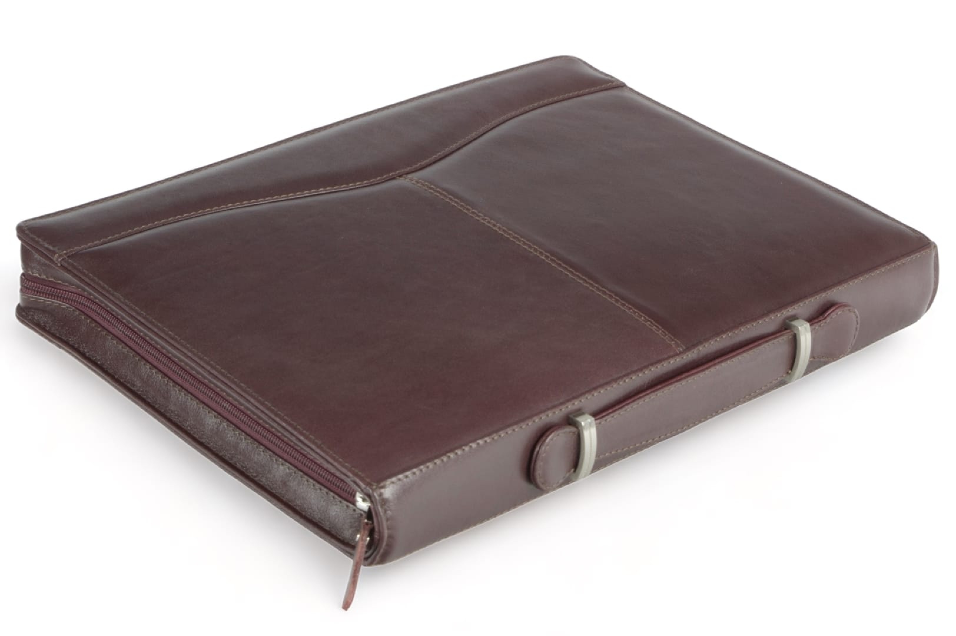 Genuine Leather A4 Conference Folder with Zipper | Eric Lasko