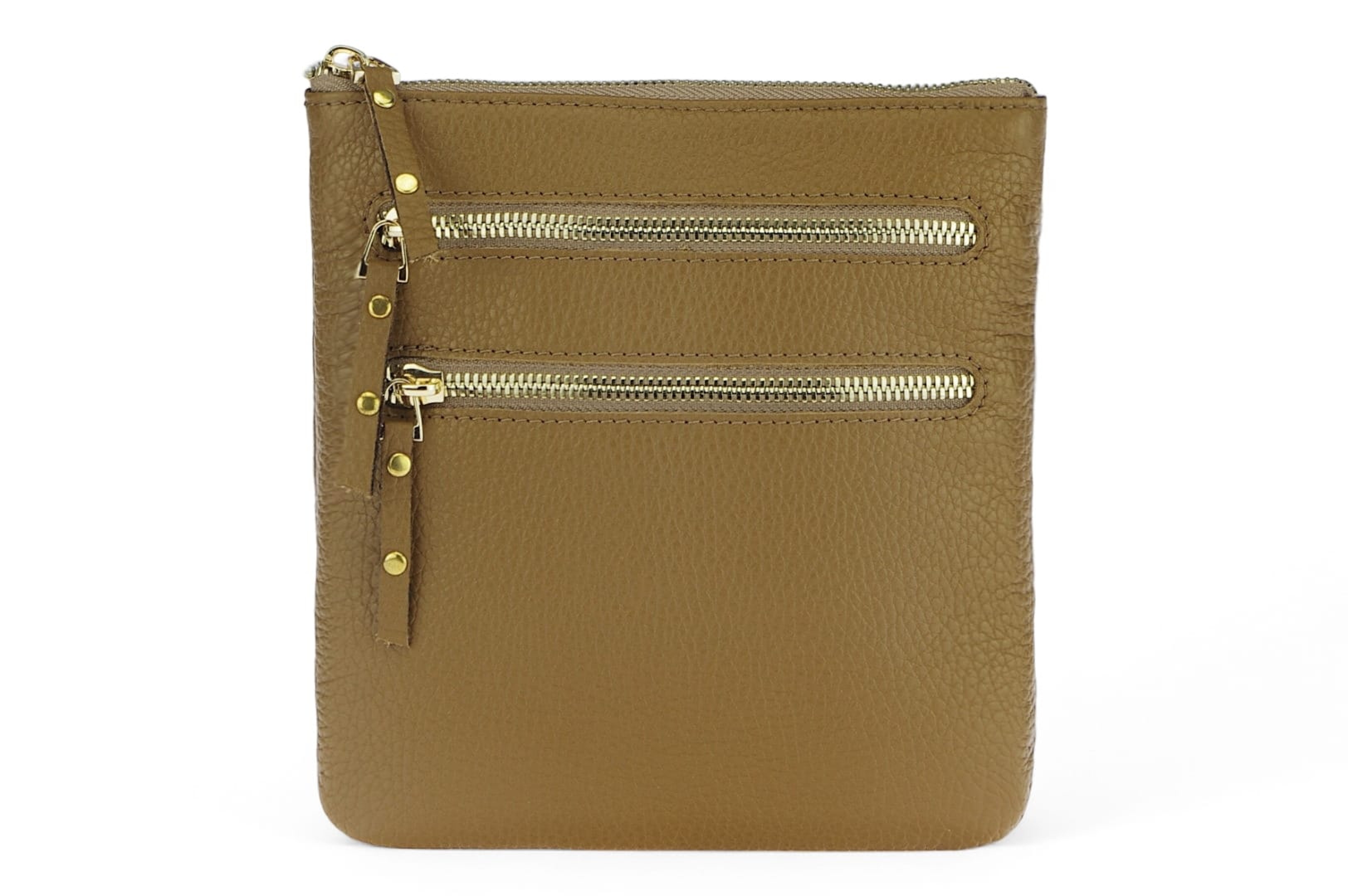 Classic Leather Shoulder Bag - ERICLASKO Gold | Eric Lasko